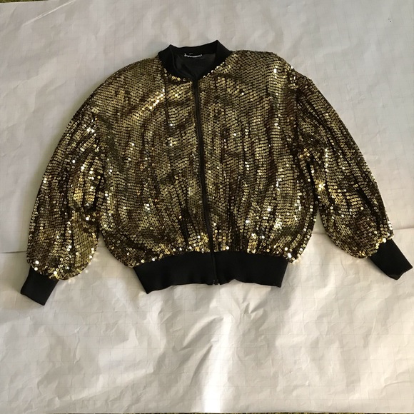 Royal | Jackets & Coats | Royal Gold Sequin Jacket | Poshmark